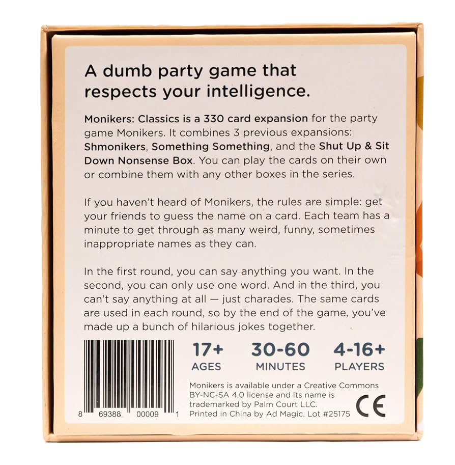 Monikers - Classics Expansion - Meepleopolis